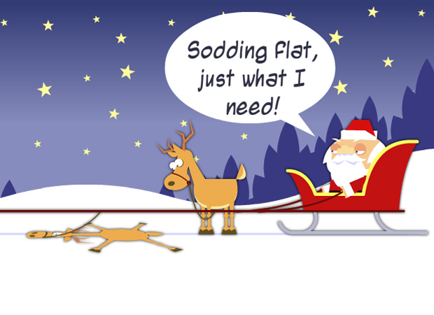 ECards Flat Reindeer